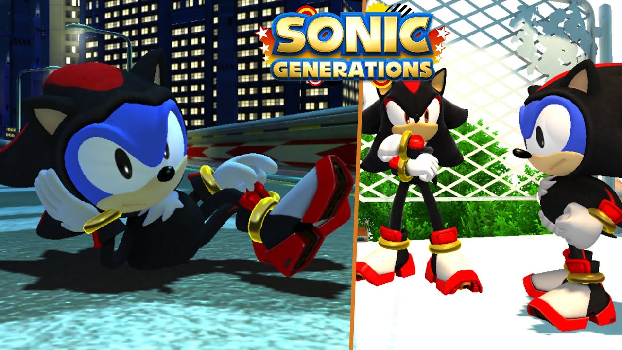 Shadow Costume For Classic Sonic In Sonic Generations - YouTube