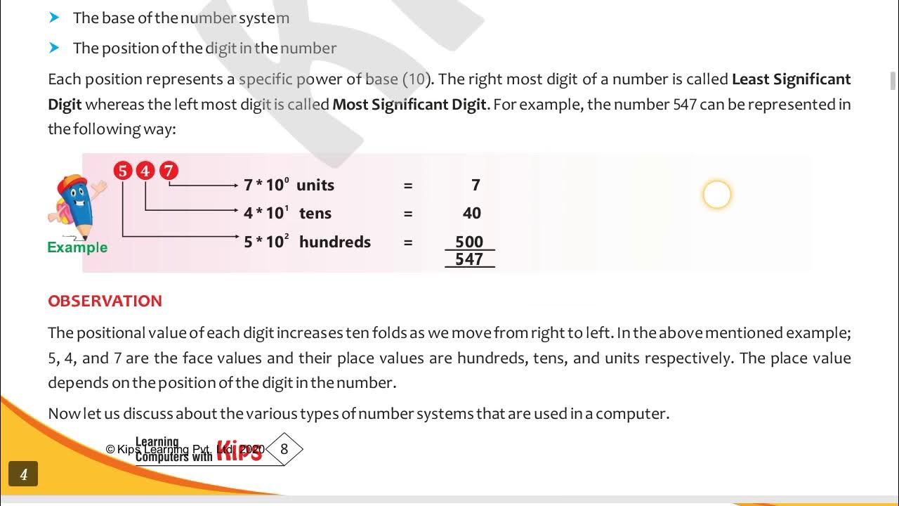 Class VII Computer Ch -1 Number System - YouTube