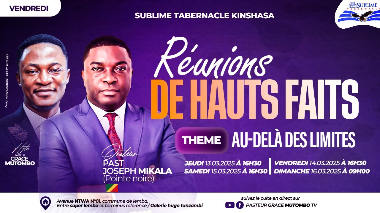 ( 2ème JR) RÉUNIONS DE HAUTS FAITS | AU-DELA DES LIMETES I PAST JOSEPH ...