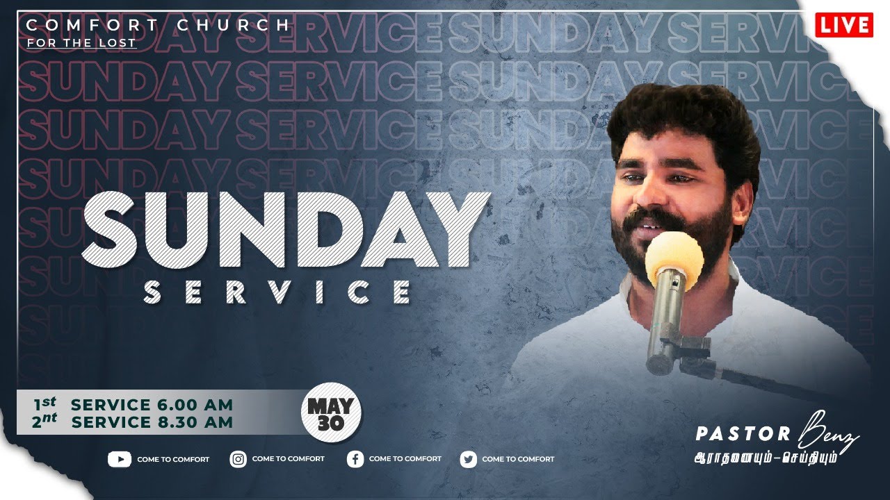 LIVE | SUNDAY SERVICE | 30 MAY 2021 | PASTOR BENZ | TAMIL CHRISTIAN ...