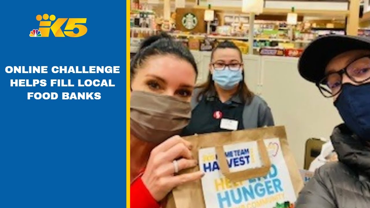Local volunteers get creative to help fill local food banks - YouTube