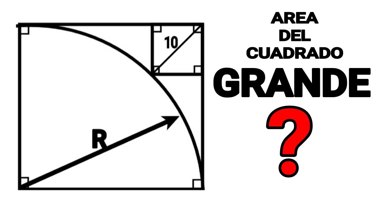 Halla el AREA DEL CUADRADO GRANDE.😎🤩 RETO - YouTube