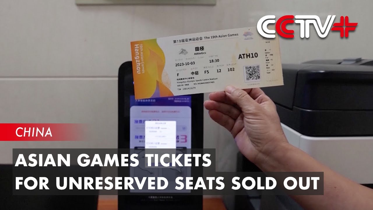 Asian Games Tickets for Unreserved Seats Sold Out - YouTube