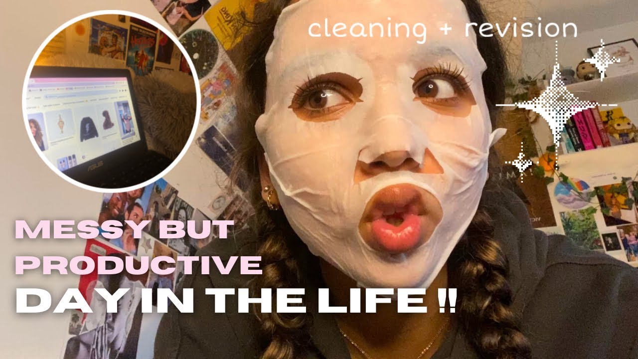 chaotic and messy (but productive) day in the life ! | revision and ...