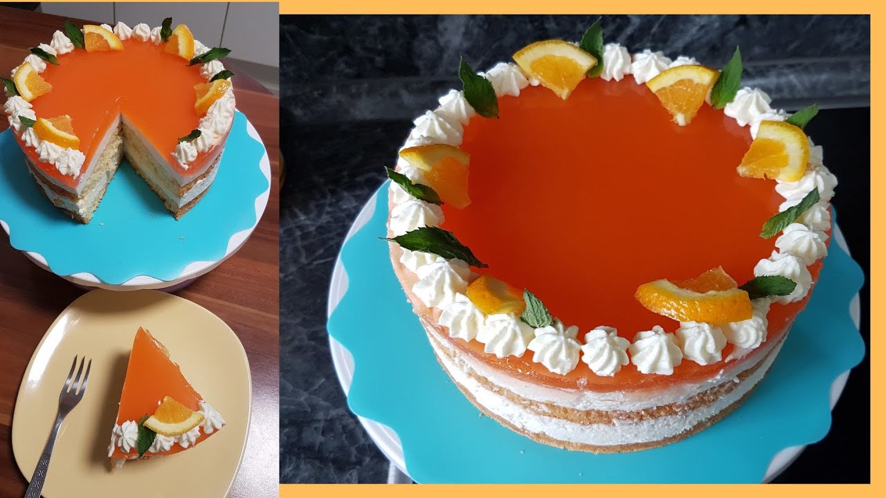 Aperol Spritz Torte, Sommertorte - YouTube