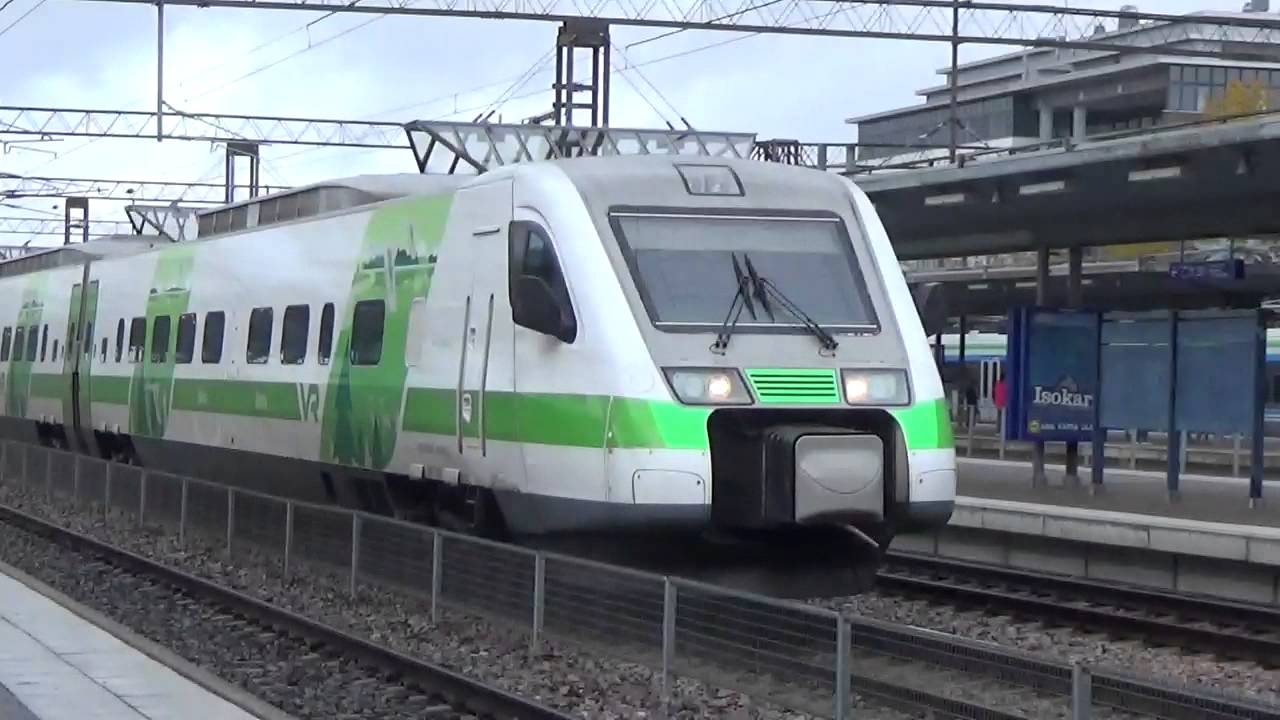 Some finnish trains at Pasila railway station - YouTube