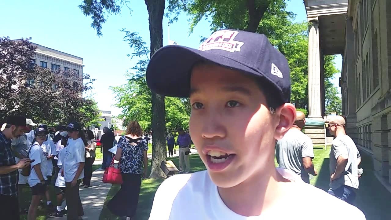13 Year Old Jake Gallin honored at Yankees #HopeWeek - YouTube