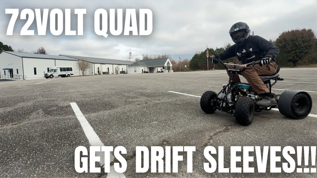 DRIFTING 72Volt MINI QUAD! - YouTube