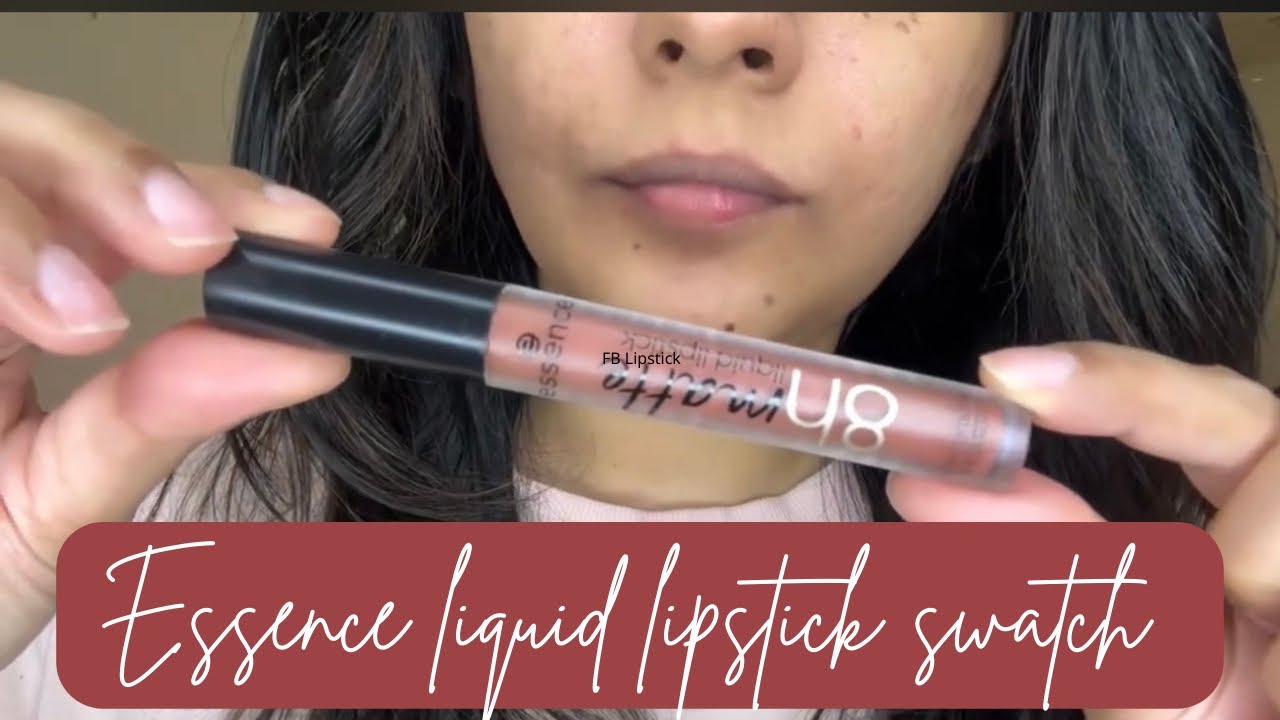 “Essence 8hr Matte Liquid Lipstick in Deep Rust | Swatch on Indian Skin ...