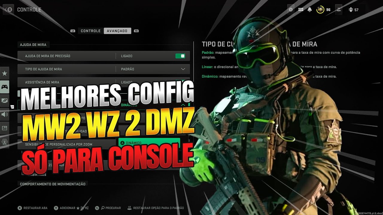 AS MELHORES CONFIGURAÇÕES DO MW2, WZ2.0 E DMZ PARA CONSOLE, CONTROLE ...