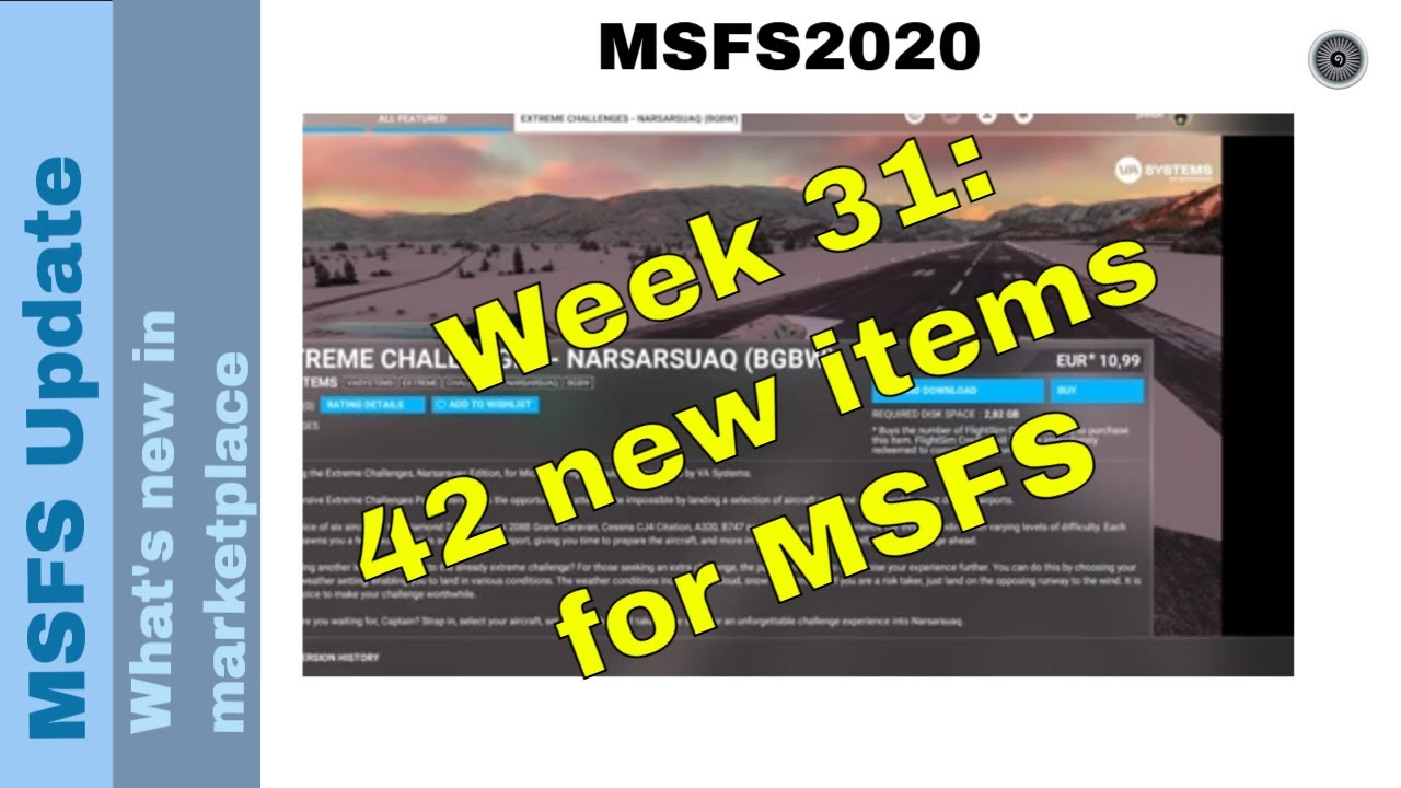 Flight Simulator 2020 - MSFS Update - What's new in the marketplace ...