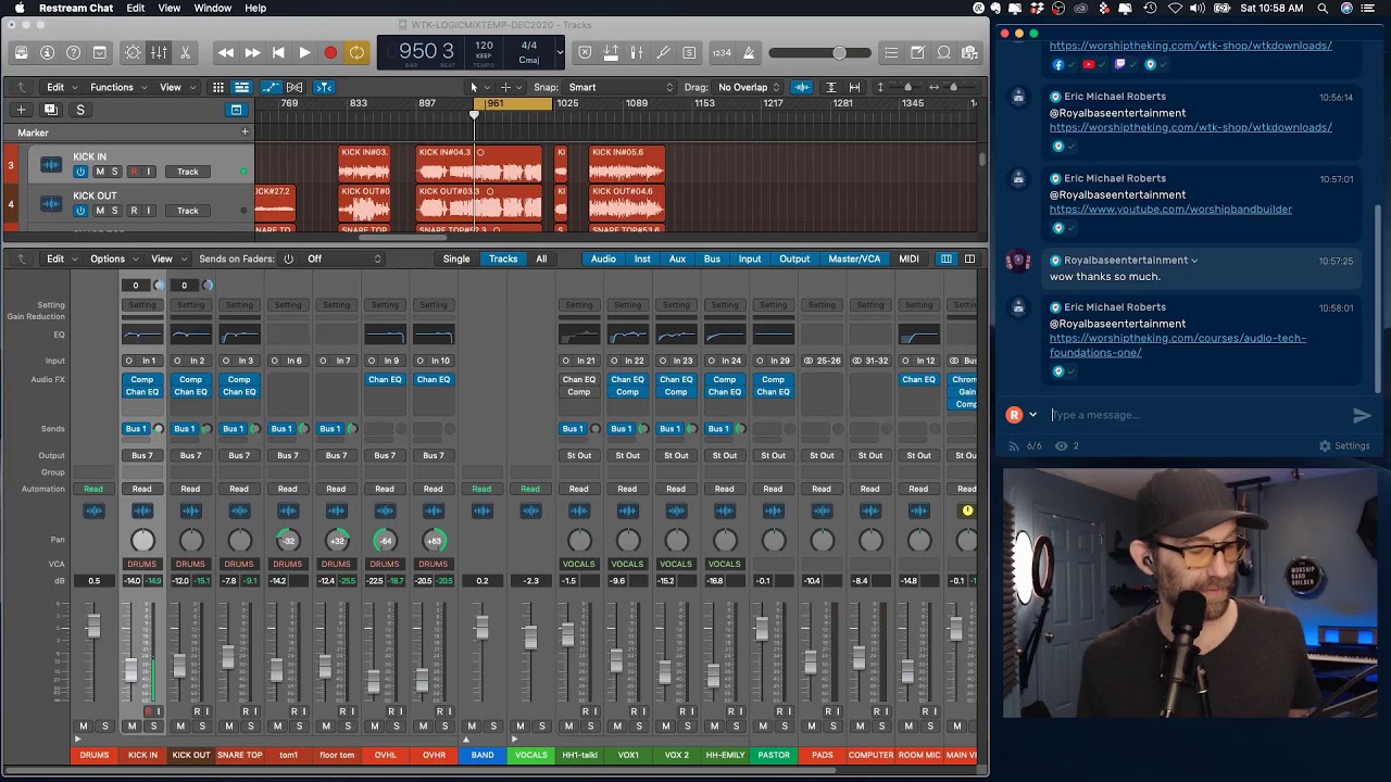 Simple Overview of Logic Pro X Mix Template Flow / Spring Hill Training ...