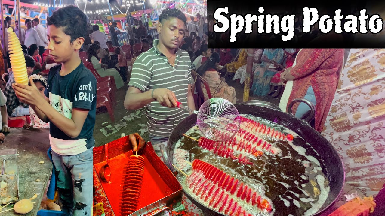 Spring Potato Street Food || Potato Twister | Indian Street Food - YouTube
