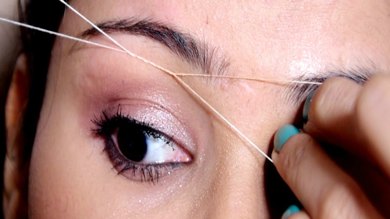 Painless Eyebrow Threading Tutorial At Home Useful Tips SUPER EASY