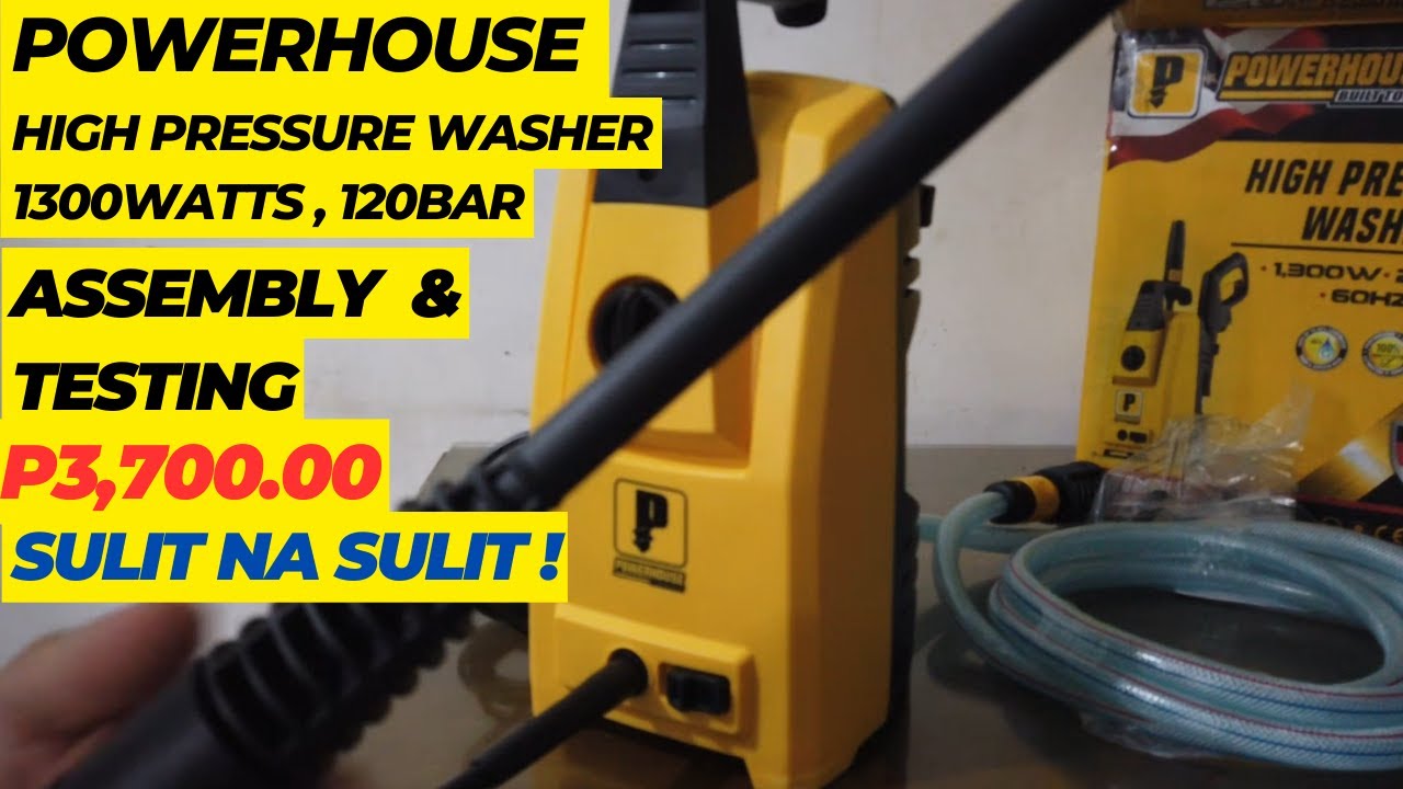 VLOG#44 POWERHOUSE High Pressure Washer 1300 watts/120BAR |Assembly ...