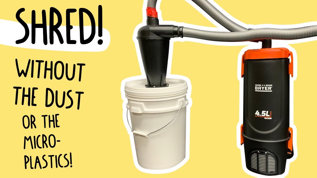 Recycling Tips | Shred & Recycle Plastic With A Dust Cyclone - YouTube