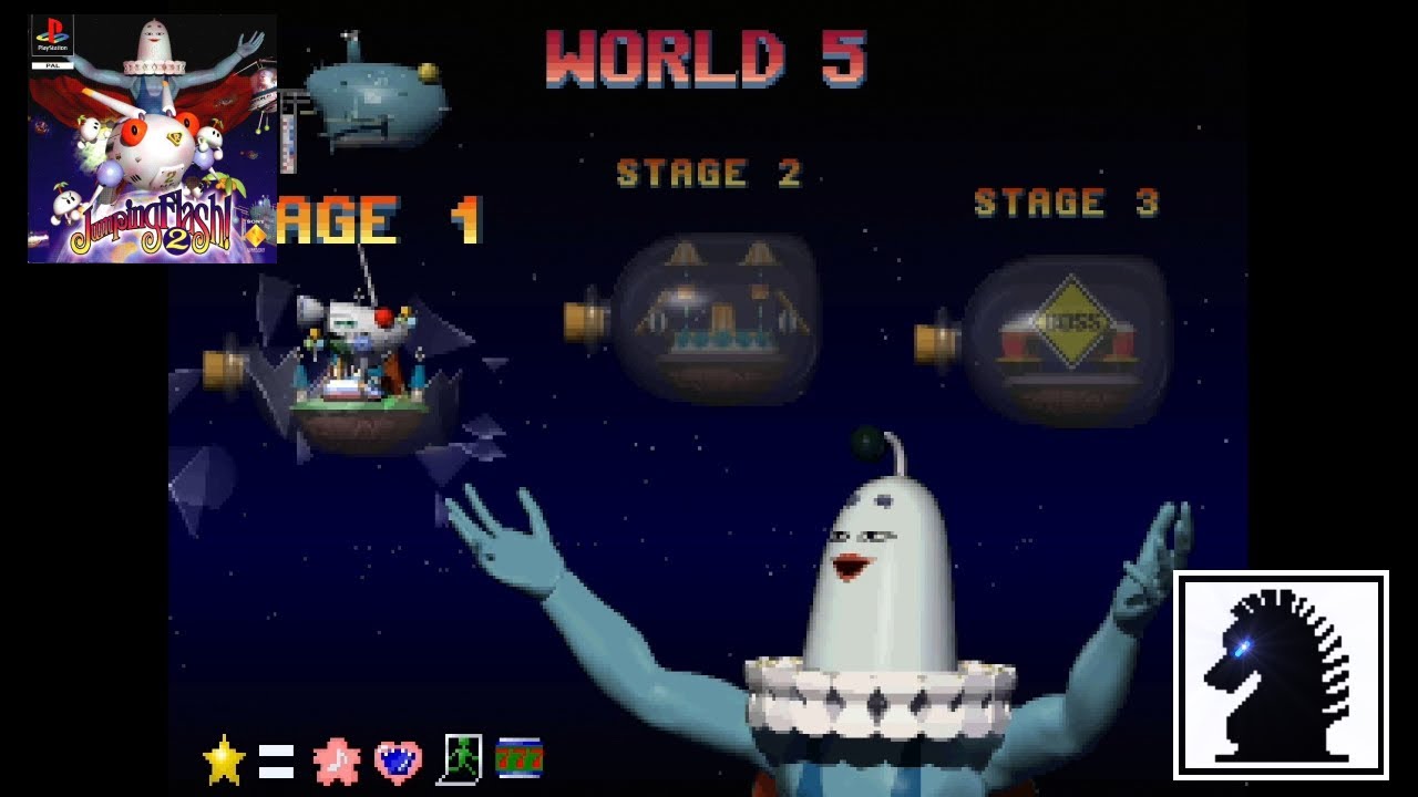 PSX Jumping Flash! 2 - World 5 - YouTube