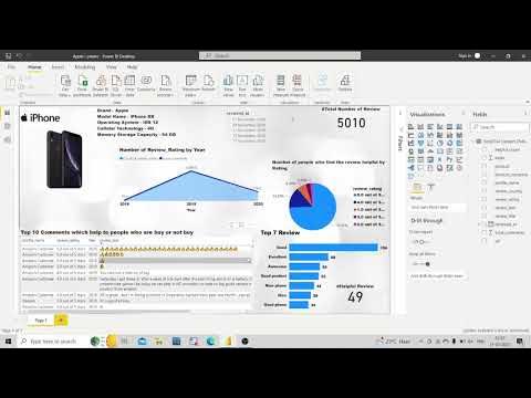 Display Drop down List in Power Bi - YouTube