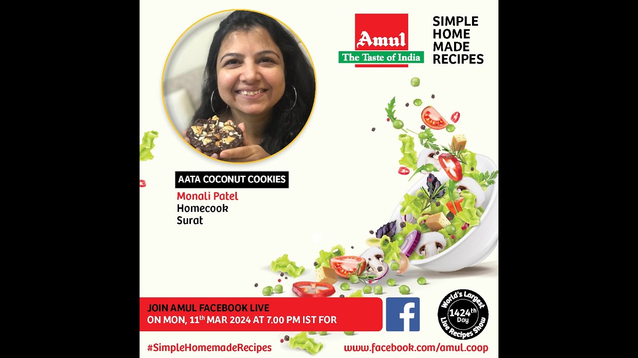 Chef Monali Patel, Episode 6973: #SimpleHomemadeRecipes Facebook Live ...