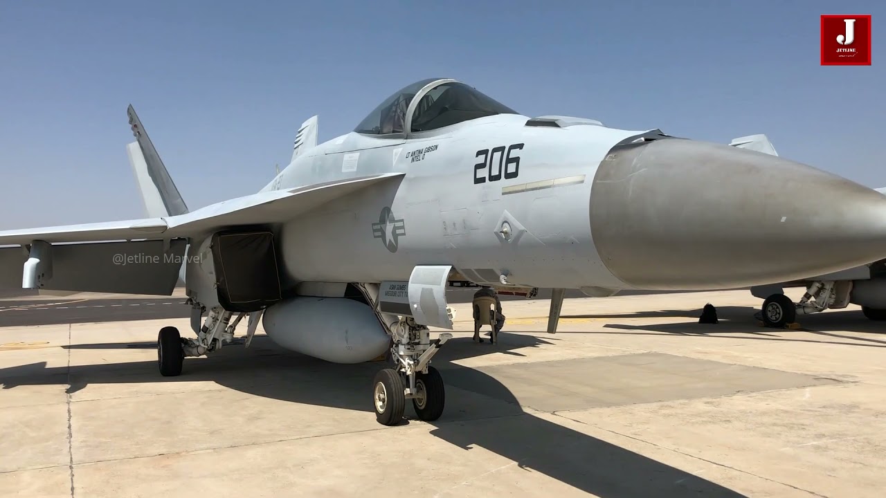 F18 Hornet at Aero India show VFA 27 Royal Maces Fighter squadron # ...
