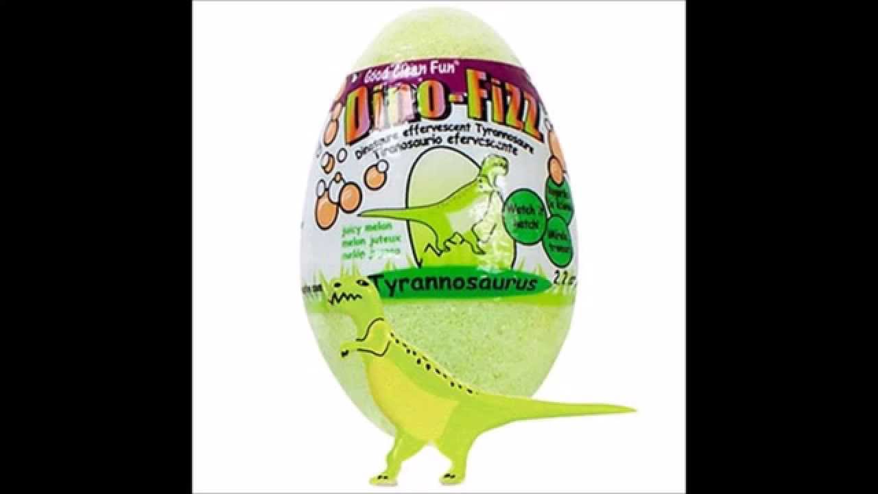 Dino Fizz Hatching Tyrannosaurus Egg Bath Fizzy - YouTube