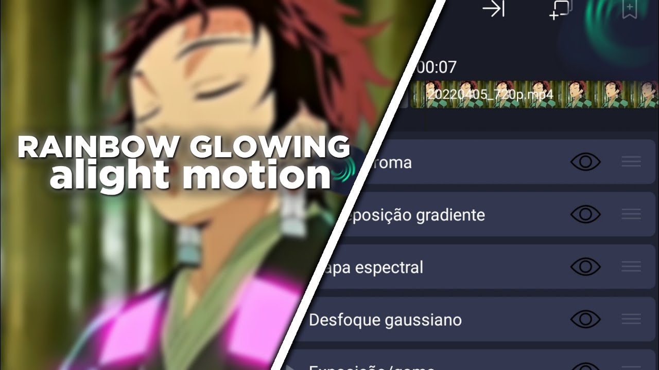 TUTORIAL RAINBOW GLOWING |Alight Motion - YouTube