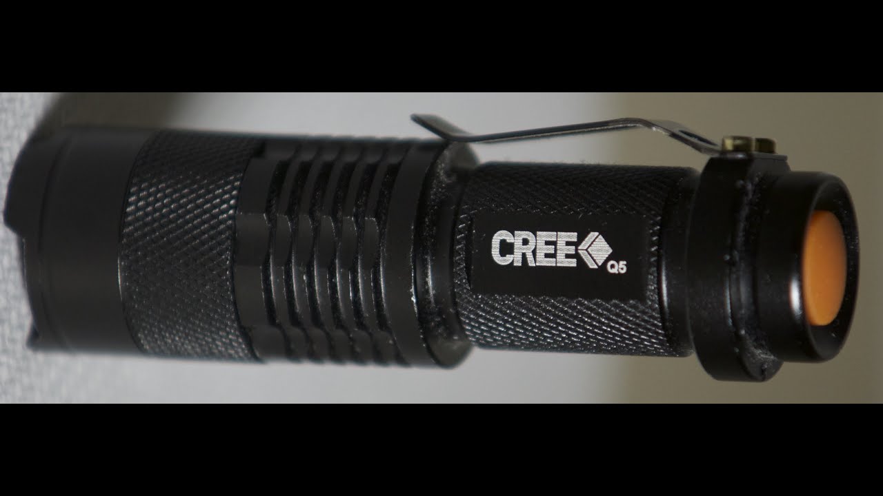 Cree Q5 LED Flashlight Quick Look - YouTube