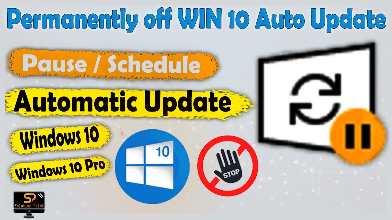 How to stop auto update windows 10 permanently || Auto update off in ...