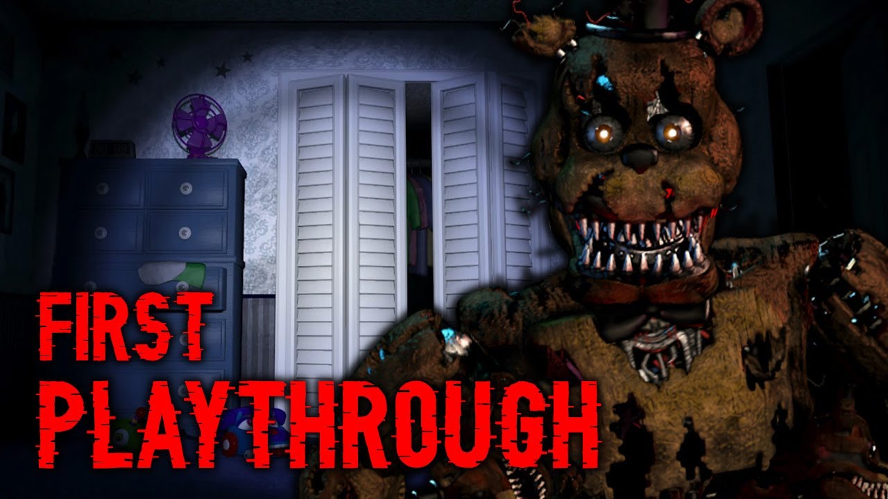 Can I Survive the Bedroom of Nightmares? FNAF 4 Blind Playthrough - YouTube