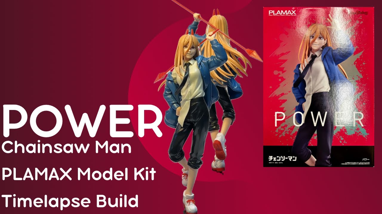 Power - Chainsaw Man PLAMAX Model Kit Timelapse Build - YouTube