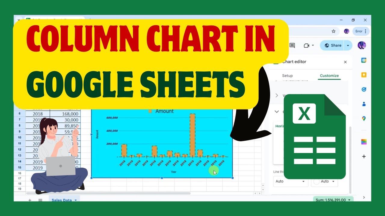 How To Create Column Chart In Google Sheets - YouTube