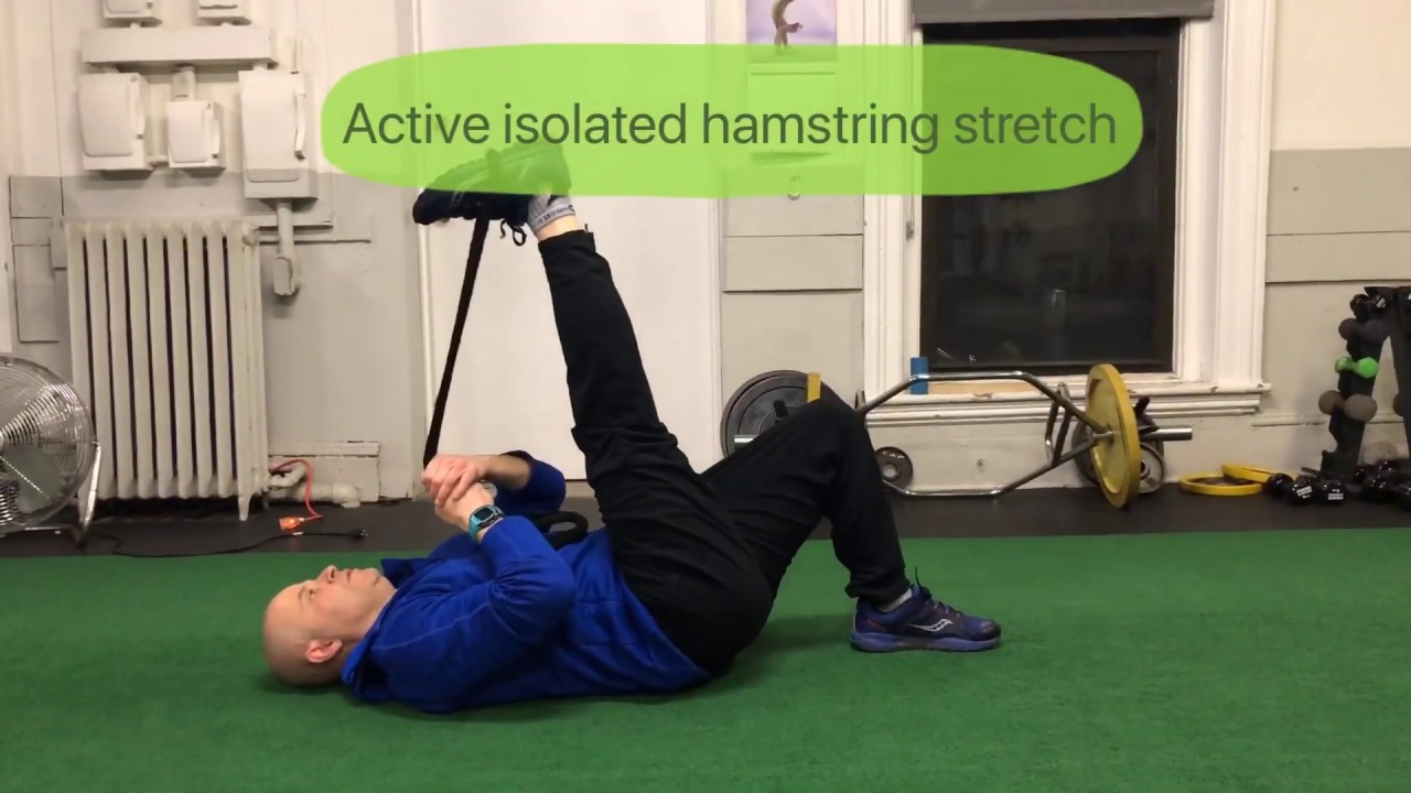 Active isolated stretching – hamstring - YouTube