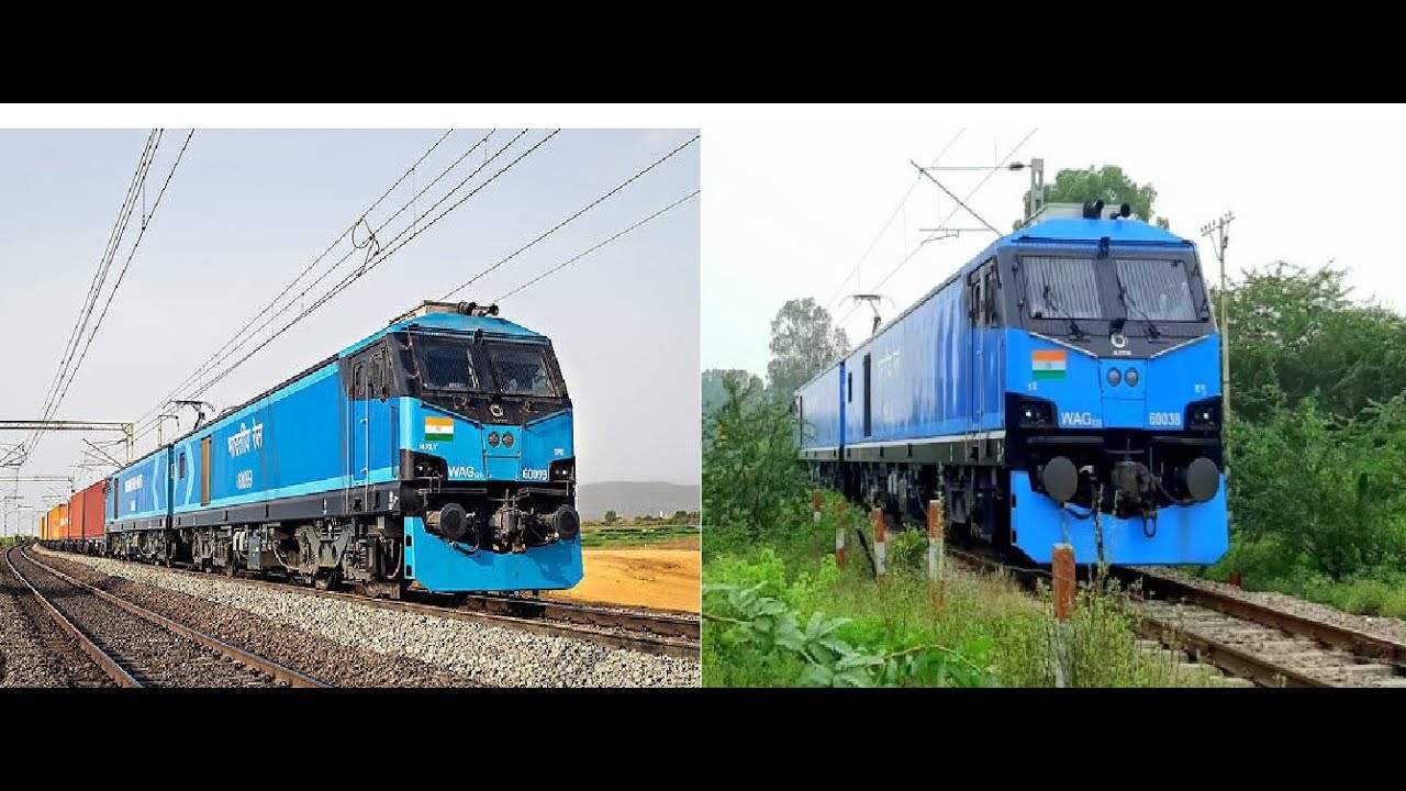 India's most powerful 12000 HP Beautifully Painted Sky Colored WAG12B ...