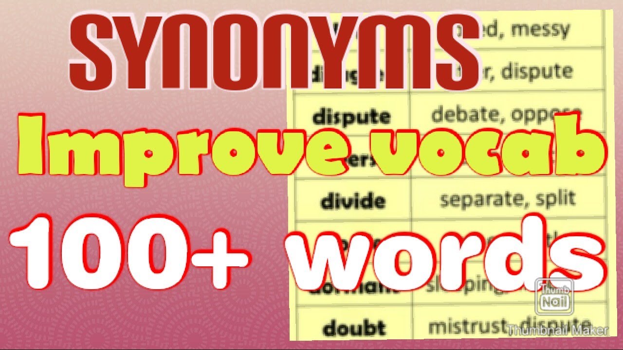 SYNONYMS Same Words Vocabulary Easy Words To Learn YouTube synonyms-same-words-vocabulary-easy-words-to-learn-youtube