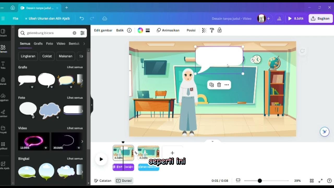 tutorial cara membuat animasi dari canva - YouTube