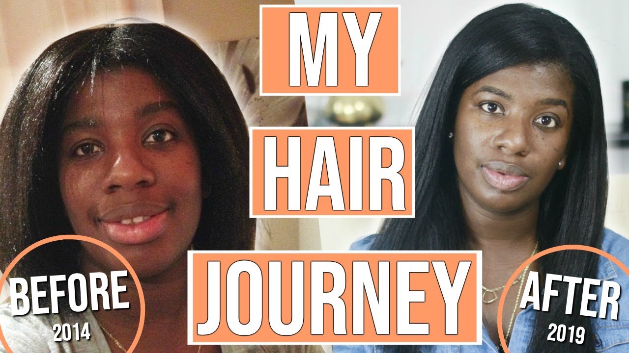 My Hair Journey From Damaged Relaxed hair to Texlaxed - YouTube