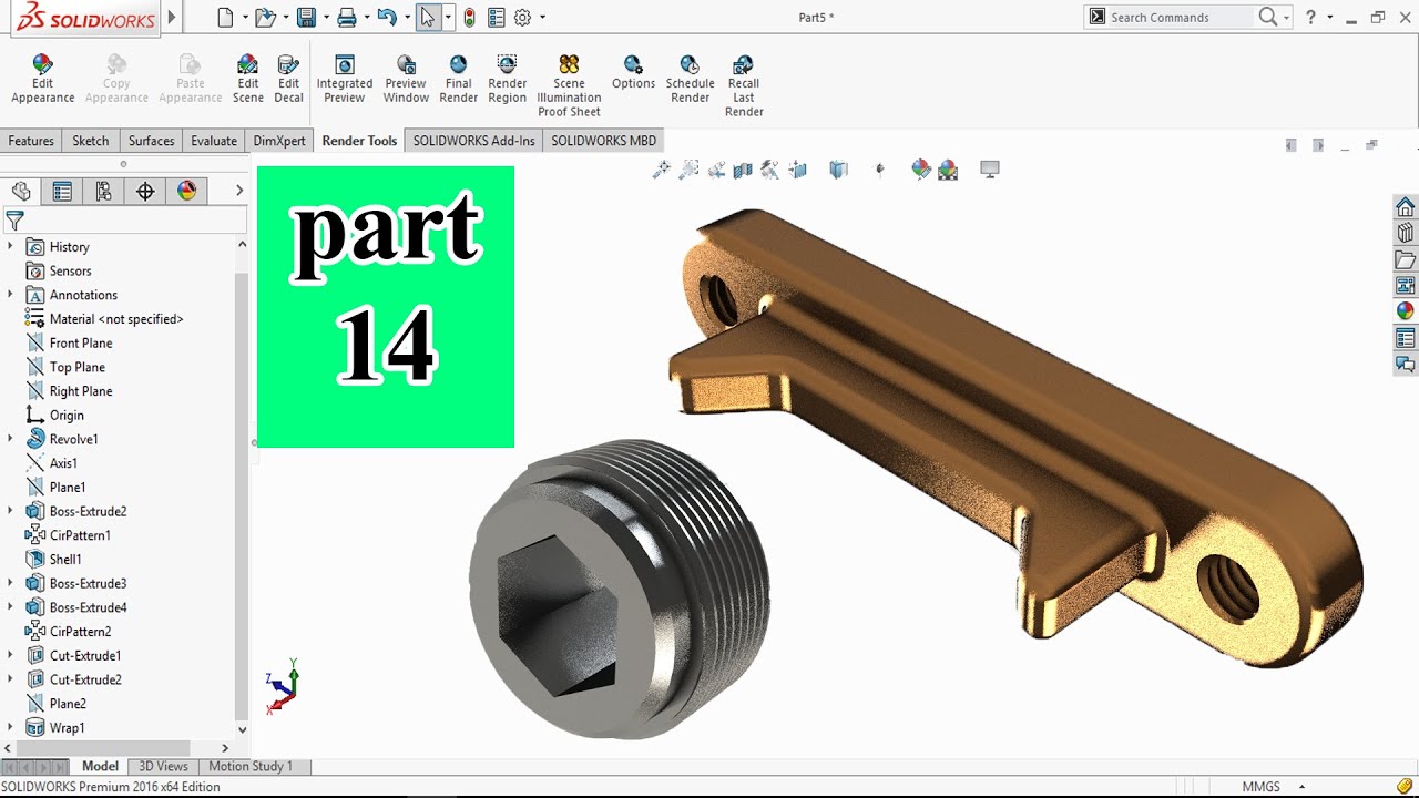 Design Car suspension system part 14 #solidworks #car #design #3d - YouTube