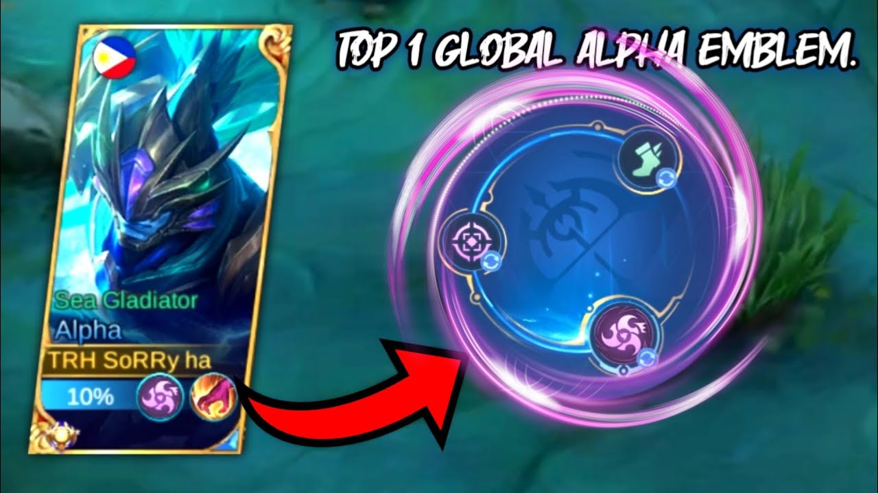 hai guys i'm back 🤫top 1 global alpha emblem set.must try this - YouTube