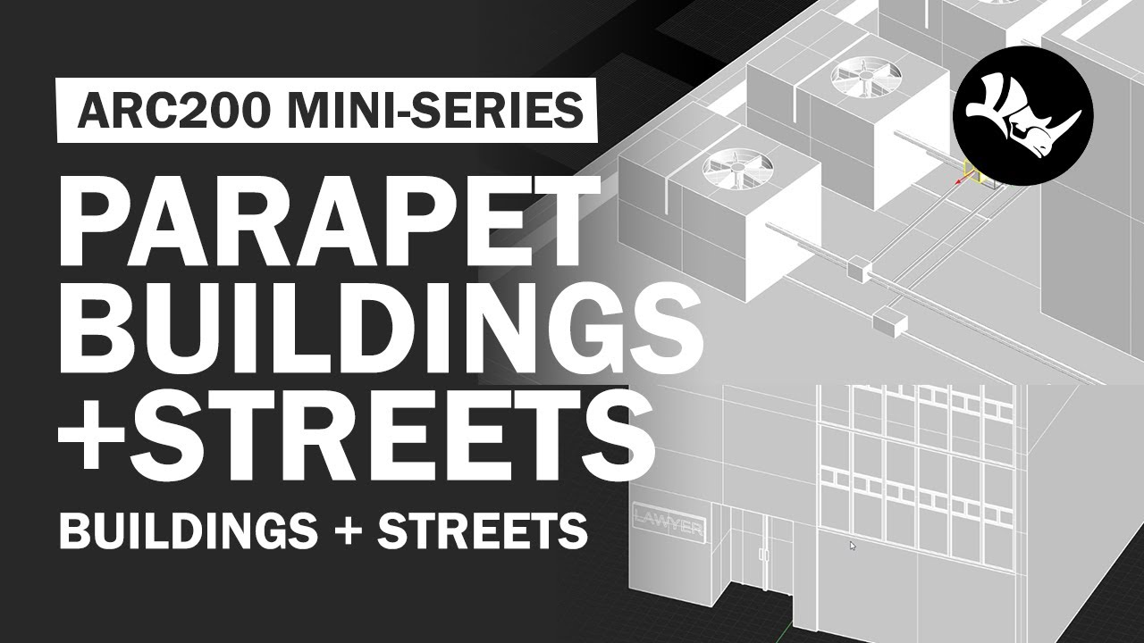 Modelling Commercial Buildings + Street Elements Part 2 | ARC200 Mini ...
