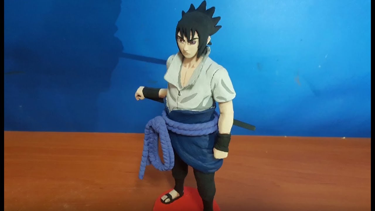 Como hacer a Sasuke Uchiha - Sculpting Sasuke - YouTube