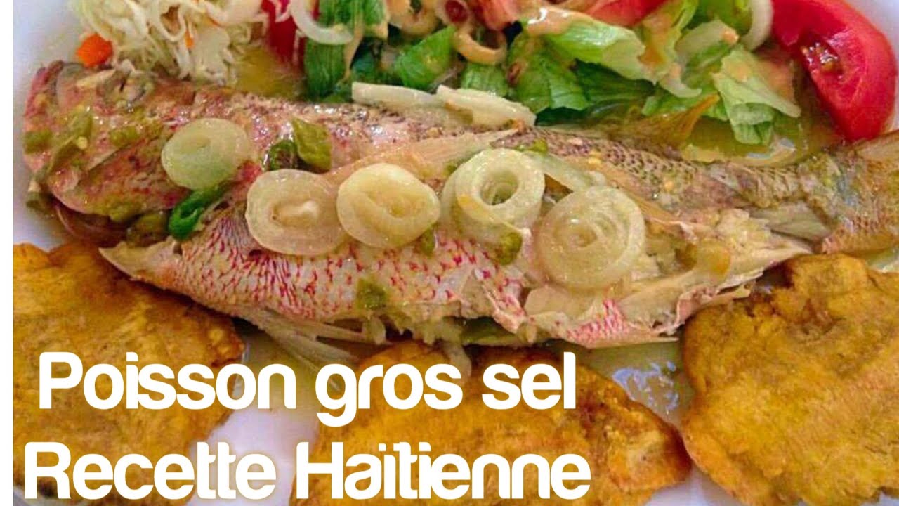Poisson gros sel Recette Haïtienne / Coast salt fish 🐟 - YouTube
