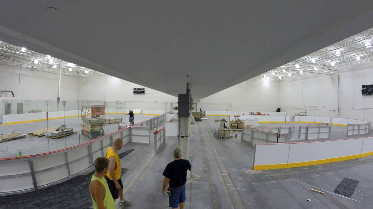 Floor and Rink Install - YouTube