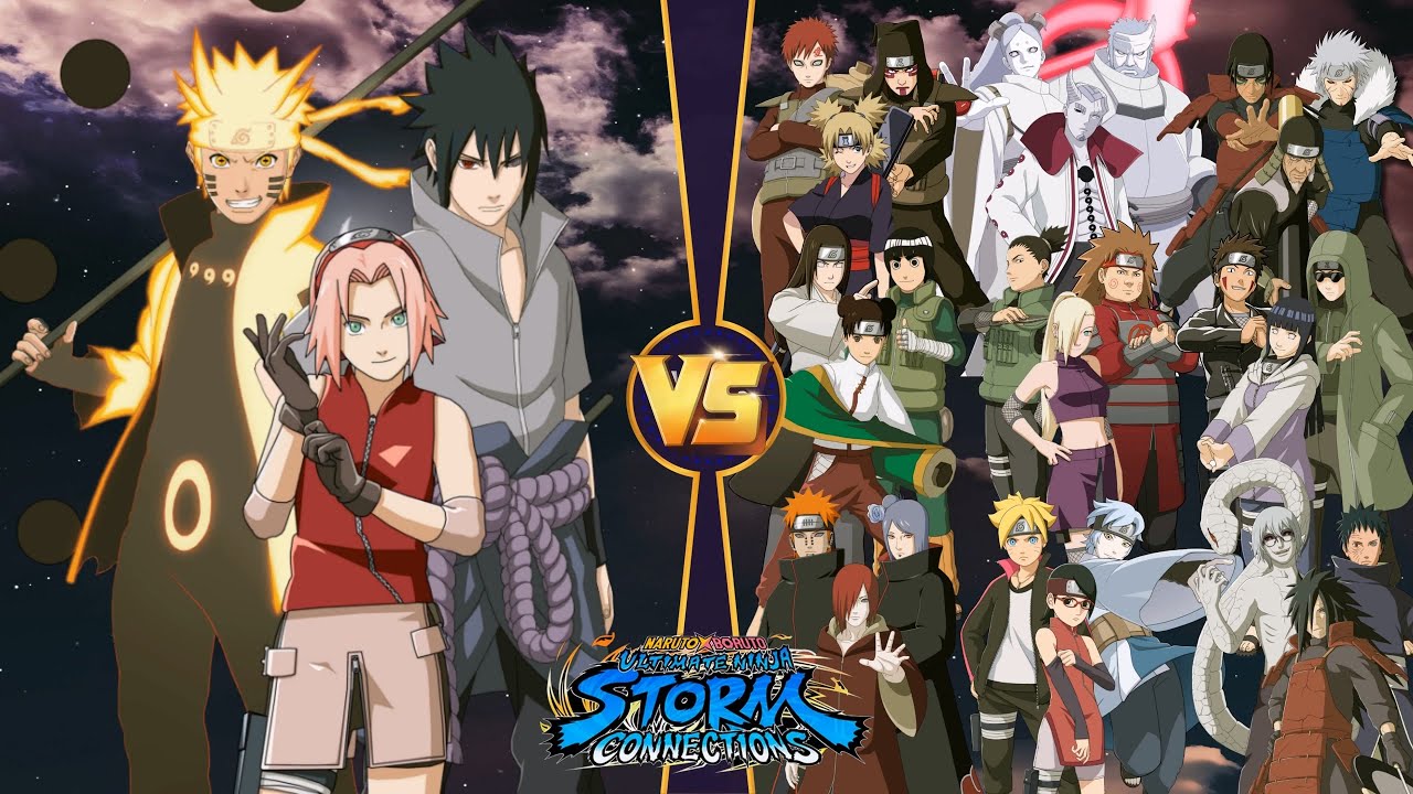 【Naruto & Sasuke & Sakura VS Three-member team Marathon battle】 NARUTO ...