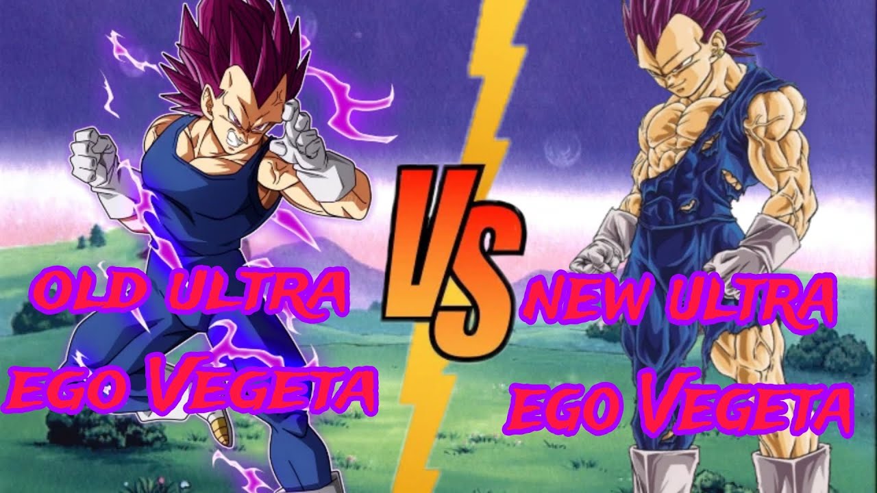 old ultra ego Vegeta vs new ultra ego Vegeta power warrior # new power ...