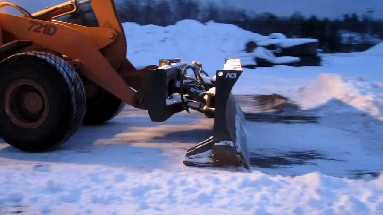 Wheel Loader Power Angle Heavy Duty Blade Plows Snow and Grades Dirt ...