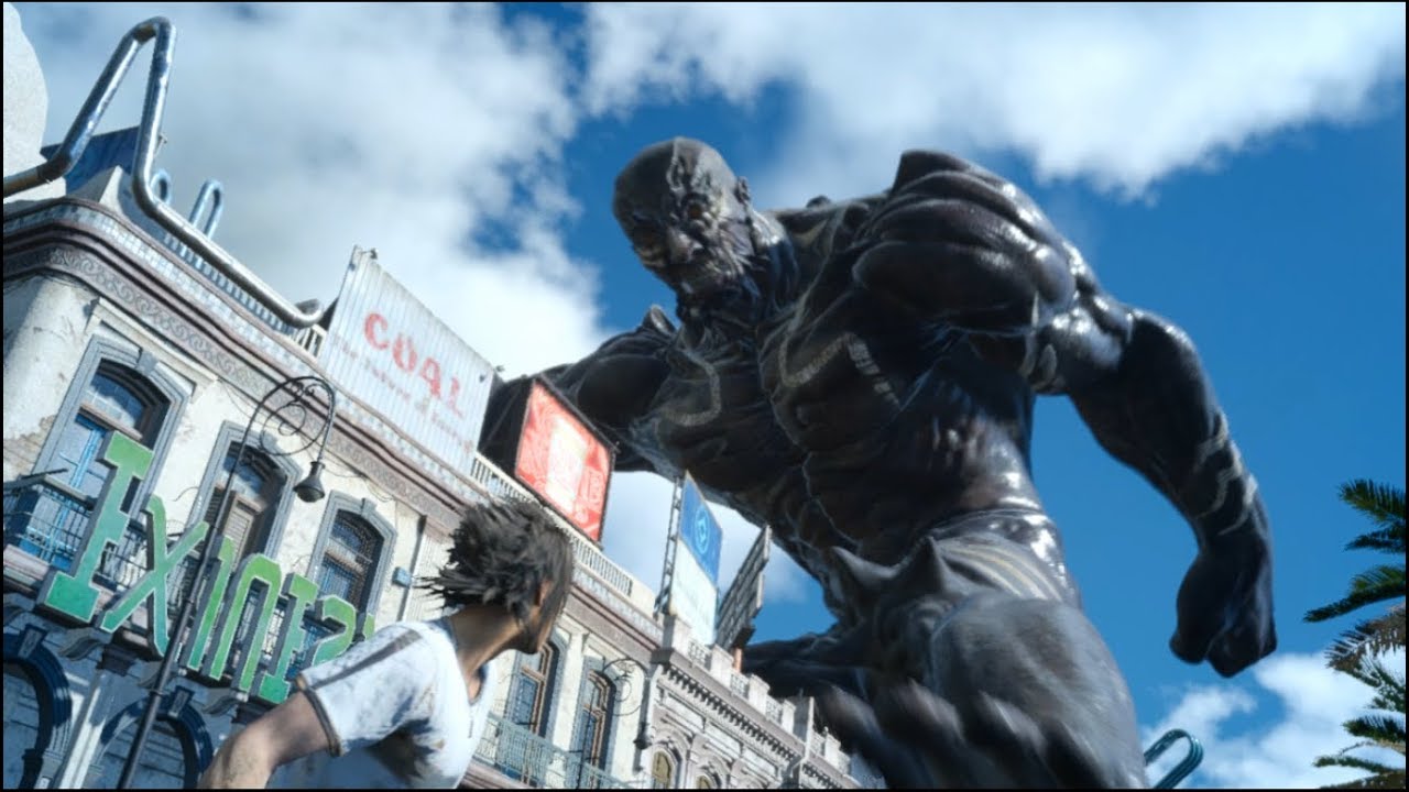 Final Fantasy XV - Summoning Titan in Lestallum - YouTube
