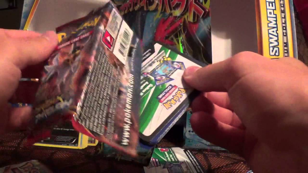 XY BREAKThrough Pack Openings from MEGA M Swampert EX Collection Box ...