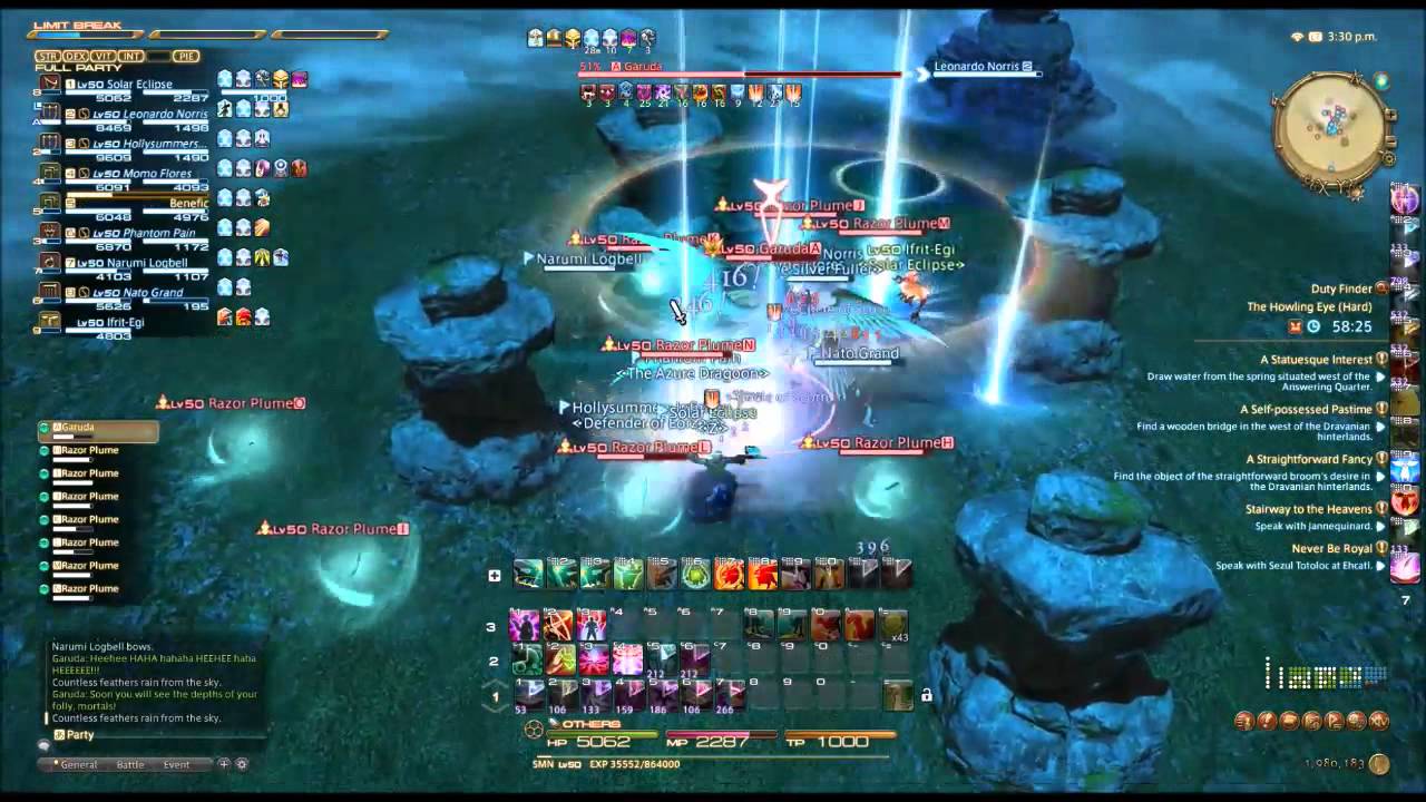 FINAL FANTASY XIV : Heavensward - The Howling Eye hard [TH] - YouTube