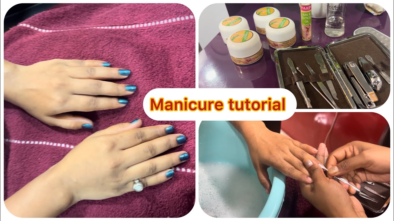 | Manicure tutorial | How to manicure?? - YouTube