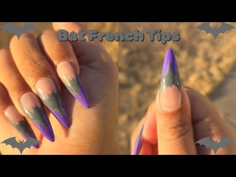 Bat French Tips - YouTube